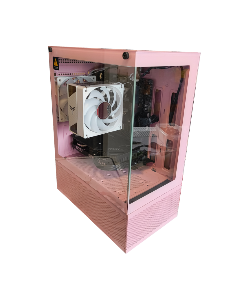 Pink AMD Gaming PC mit Ryzen 5 5500 und RTX 4060 8GB (gebraucht ...